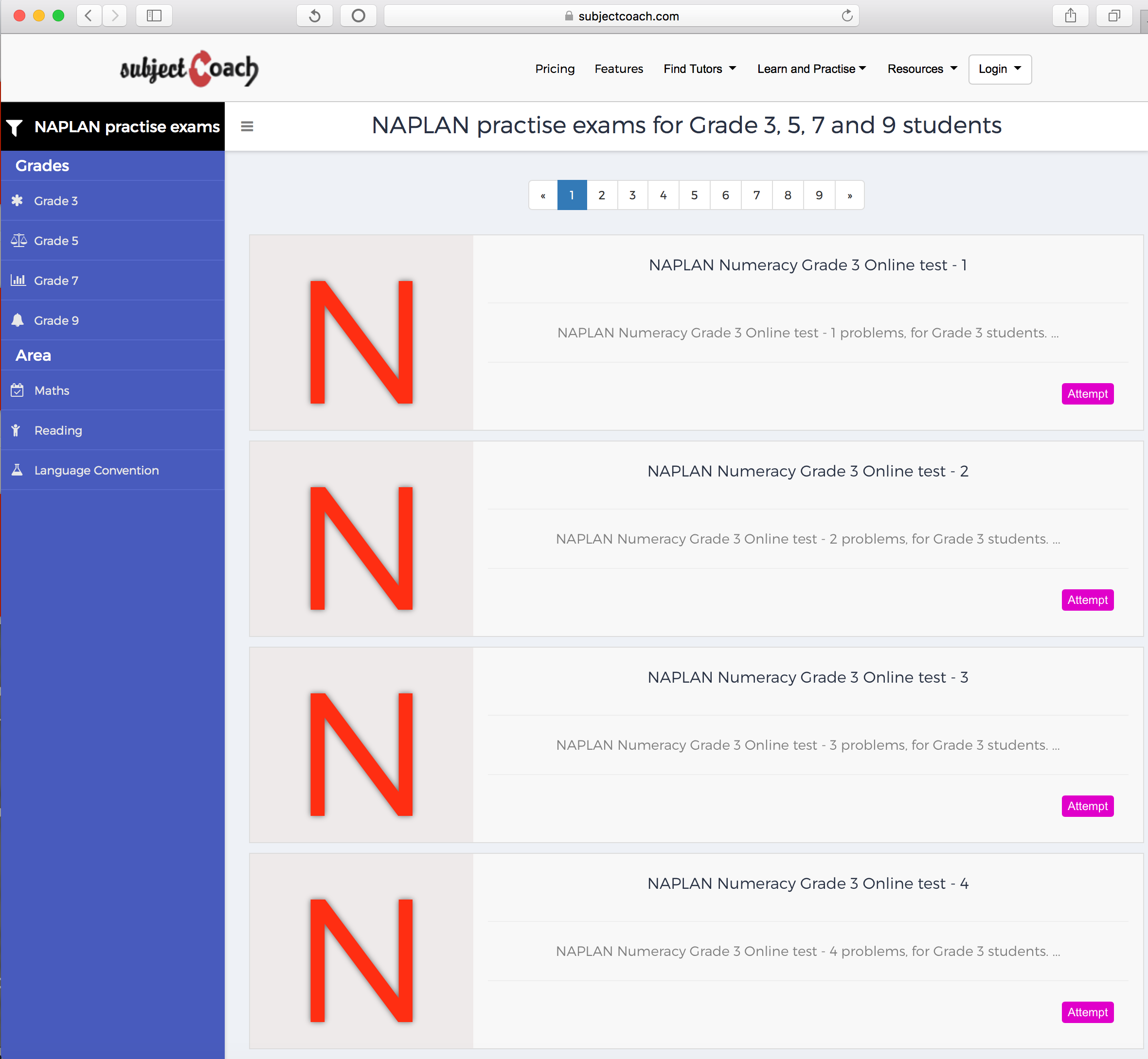SubjectCoach Online NAPLAN Practice SubjectCoach Online NAPLAN Practice